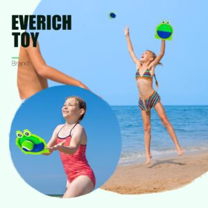 EVERICH TOY Beach Toys Outdoor Games for Kids Ages 3-10-Yard Lawn Games Ball Catch Games Paddle Toss-Upgraded Version Outside Games for Kids/Family Boys and Girls Gifts