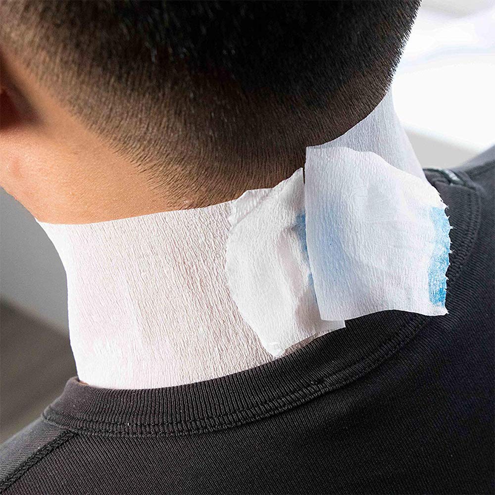 270-Count Neck Strips, Stretchy Paper Neck Band Barber Neck Paper Barber Accessories Supplies Hair Cutting Supplies for Salon Barber Shop, 2.5 x 11" (White)