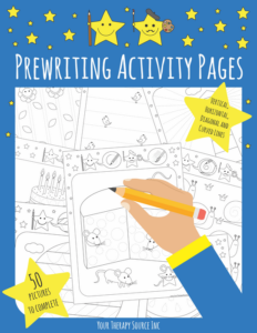 prewriting activity pages to get ready to write