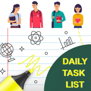 daily task list for students