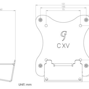 Gladiator Joe Samsung Monitor Mount VESA Bracket Adapter for Samsung Curved Monitors, Compatible with Samsung Models U32R590, U32R590C, U32R592, U32R591