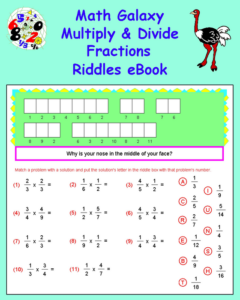 math galaxy multiply & divide fractions riddles ebook