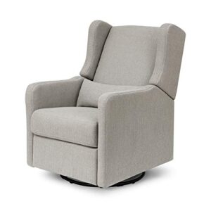 carter's by davinci arlo recliner and swivel glider in performance grey linen, water repellent & stain resistant, greenguard gold & certipur-us certified