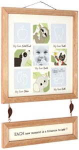 precious moments 193429 each new moment milestone photo frame, one size, tan