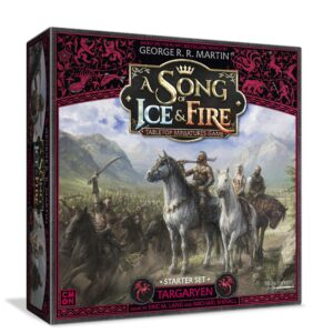 CMON A Song of Ice & Fire Tabletop Miniatures Game Targaryen Starter Set - Command The Fierce House Targaryen! Strategy Game for Adults, Ages 14+, 2+ Players, 45-60 Minute Playtime, Made by CMON