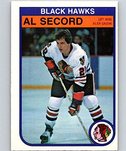 1982-83 O-Pee-Chee Hockey #74 Al Secord Chicago Blackhawks Official NHL OPC Trading Card (stock photo used)