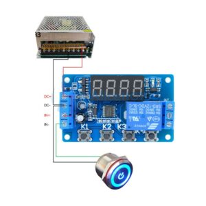 Digital 12V LED Display Timer Automation Delay Relay Programmable Module Switch