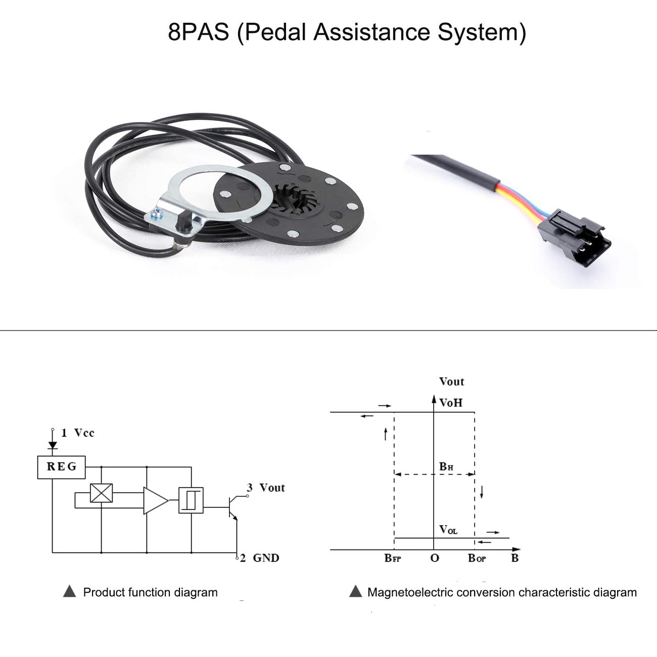 Electric Bike Conversion Kit Front Wheel Motor 350W E Bike Kit 36V Hub Motor 26" Bicycle BLDC Controller with LCD Display Controller PAS Brake Lever for 26 * 1.95 Tire (26inch Front Wheel 36V 350W)