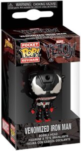 funko pop! keychain: marvel venom - iron man, multicolor