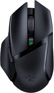 razer basilisk x hyperspeed razer 5g advanced 16k dpi optical sensor wireless gaming mouse with up to 450 hours of battery life, mechanical mouse switches (black)