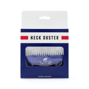 JOHNNY B. Professional Barber Neck Duster with Soft, Long Bristles, Blue