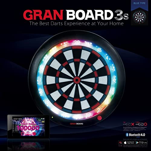 GRANBOARD 3S White Edition LED Bluetooth Dartboard