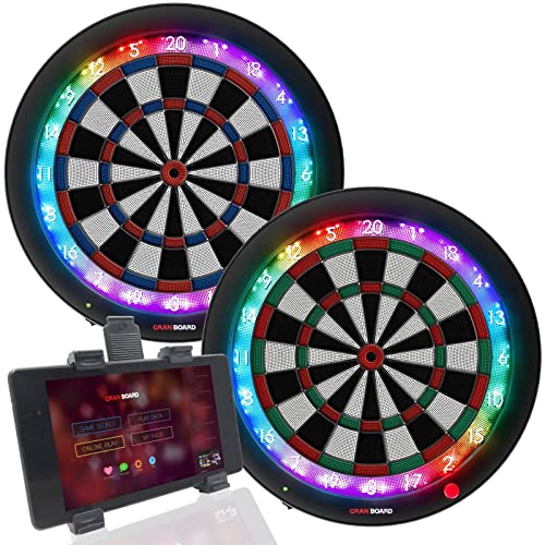 GRANBOARD 3S White Edition LED Bluetooth Dartboard