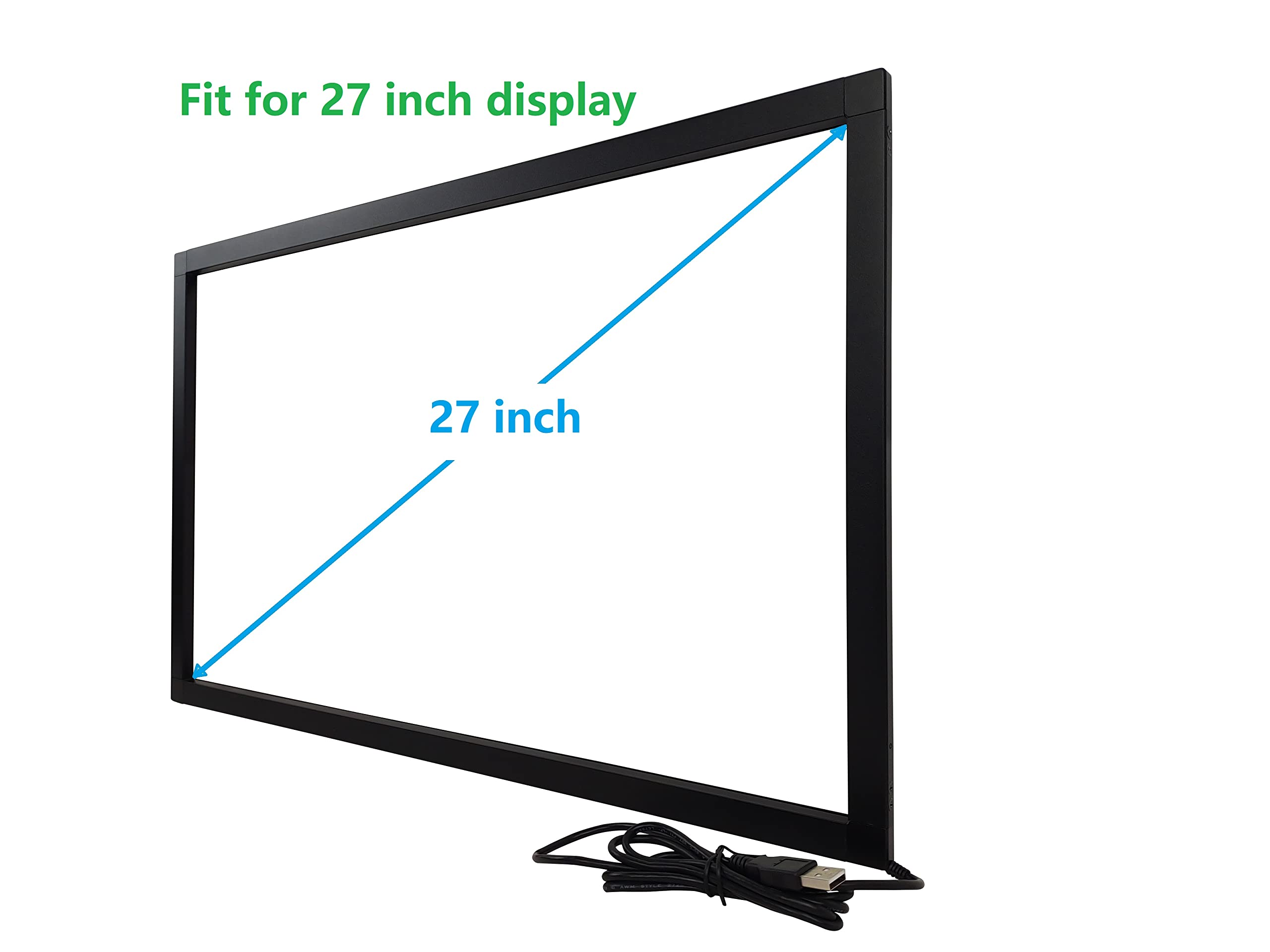 DeYoWo 27 Inch Interactive 10 Points Infrared IR Touch Screen Overlay Frame Free Driver