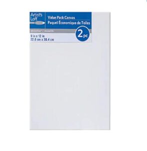 necessities value pack canvas, 2 pack by artist's loft (11" x 14")