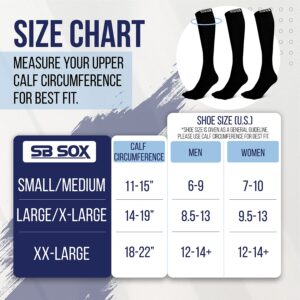 SB SOX 3-Pair Compression Socks (15-20mmHg) for Men & Women – Best Socks for All Day Wear! (L/XL, 03 – Solid Gray)