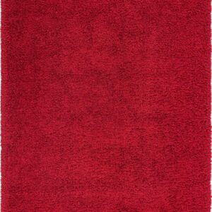 Rugs.com Infinity Collection Solid Shag Area Rug 9' x 12' Merlot Shag Rug Perfect for Living Rooms, Large Dining Rooms, Open Floorplans