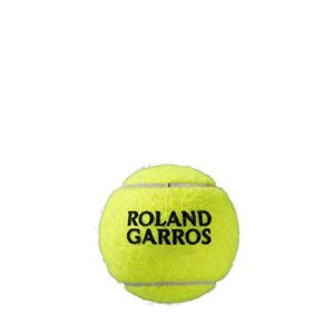 Wilson Unisex-Adult Roland Garros Official Tennis Ball, Yellow, 18 × 4