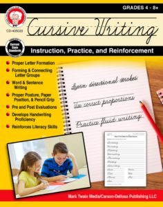 mark twain | cursive writing: instruction, practice, and reinforcement workbook | grades 4–9, printable