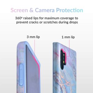 Velvet Caviar for Samsung Galaxy Note 10+ Plus Case Marble - Cute Protective Phone Cases for Women, Girls (Holographic Pink Blue)