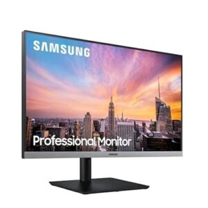 samsung 24” sr650 series 1080p computer monitor for business, 75hz, vga, hdmi, displayport, usb hub, eye saver mode, 3-year warranty, ‎ls24r650fdnxza, black