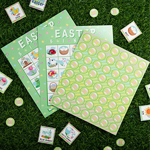 JOYIN 28 Players Easter Bingo Cards (5x5) for Easter Party Goodies Games, Kids School Classroom Gift, Indoor Family Activities, Basket Filler Stuffers.