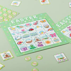 JOYIN 28 Players Easter Bingo Cards (5x5) for Easter Party Goodies Games, Kids School Classroom Gift, Indoor Family Activities, Basket Filler Stuffers.