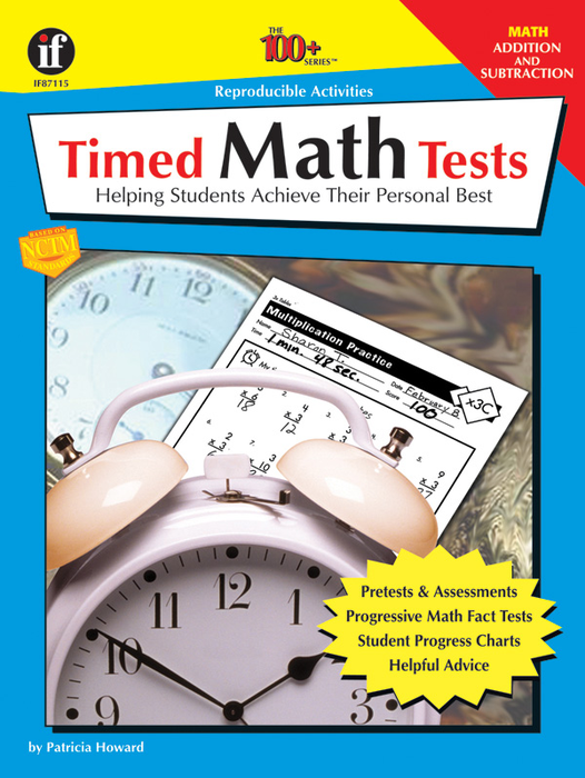 Carson Dellosa | The 100+ Series Timed Math Tests Addition and Subtraction Workbook | Grades 2–5, Printable