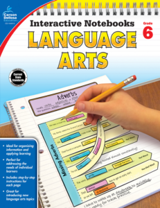 carson dellosa | interactive notebook language arts workbook | grade 6, printable