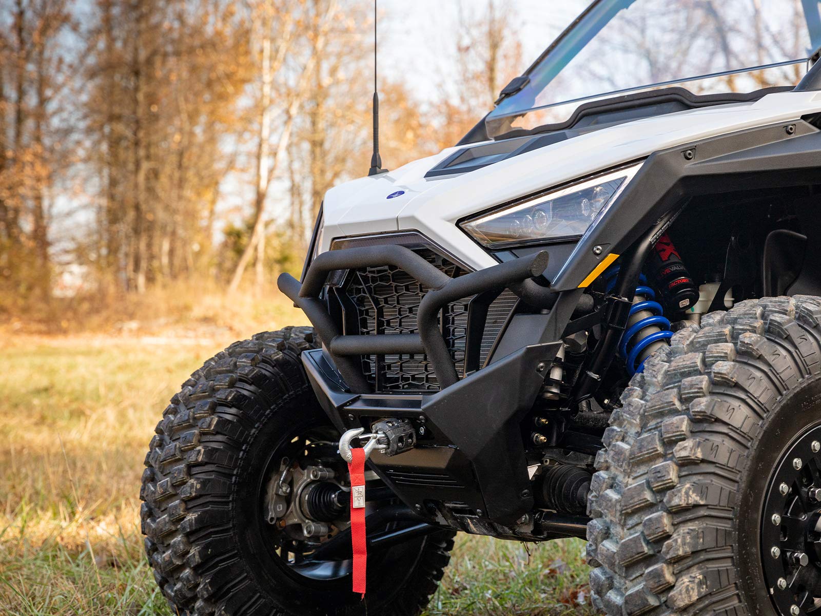 SuperATV 4500 lb Black Ops Winch with Heavy Duty Winch Mounting Plate for 2020+ Polaris RZR PRO XP/RZR PRO XP4 | Complete Winch & Winch Mount Kit ready for install!