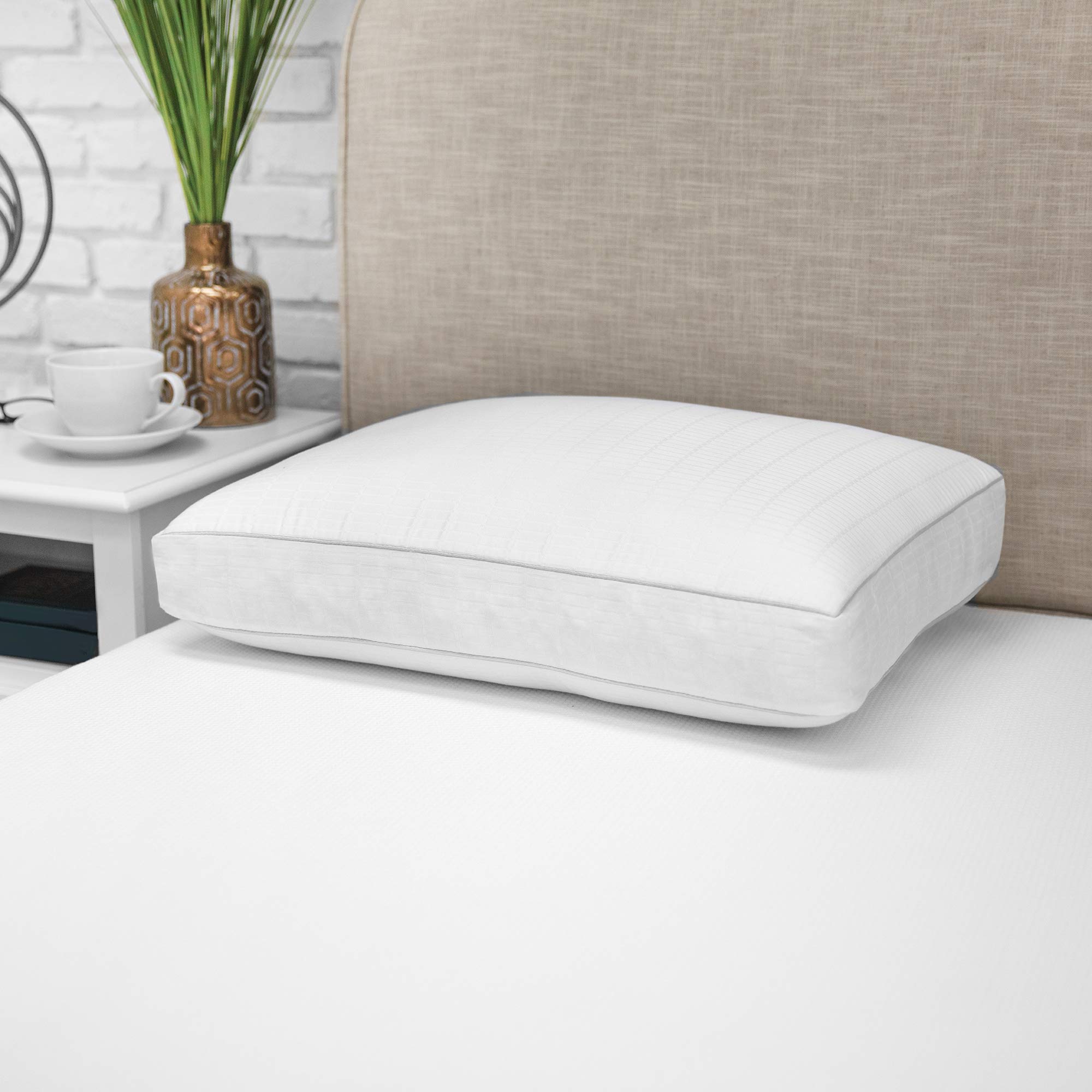 SensorPEDIC OptiBlend Triple Layer Memory Foam Bed Pillow, White (70301)