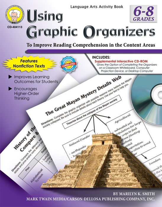 Mark Twain | Using Graphic Organizers Resource Book | Grades 6–8, Printable