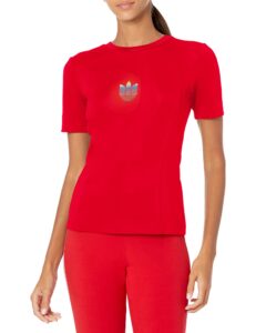 adidas originals womens tee scarlet xx-small