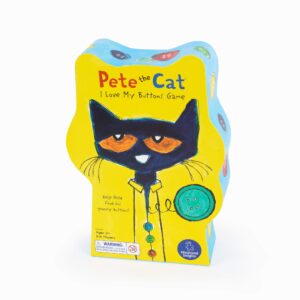 Educational Insights Pete The Cat I Love My Buttons Board Game For Toddlers & Preschoolers, For 2-4 Players, Gift For Boys & Girls, Fun Family Game For Kids Ages 3+