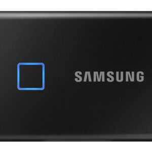 Samsung T7 Touch Portable SSD - 1 TB - USB 3.2 Gen.2 External SSD Metallic Black (MU-PC1T0K/WW)