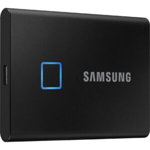 Samsung T7 Touch Portable SSD - 1 TB - USB 3.2 Gen.2 External SSD Metallic Black (MU-PC1T0K/WW)