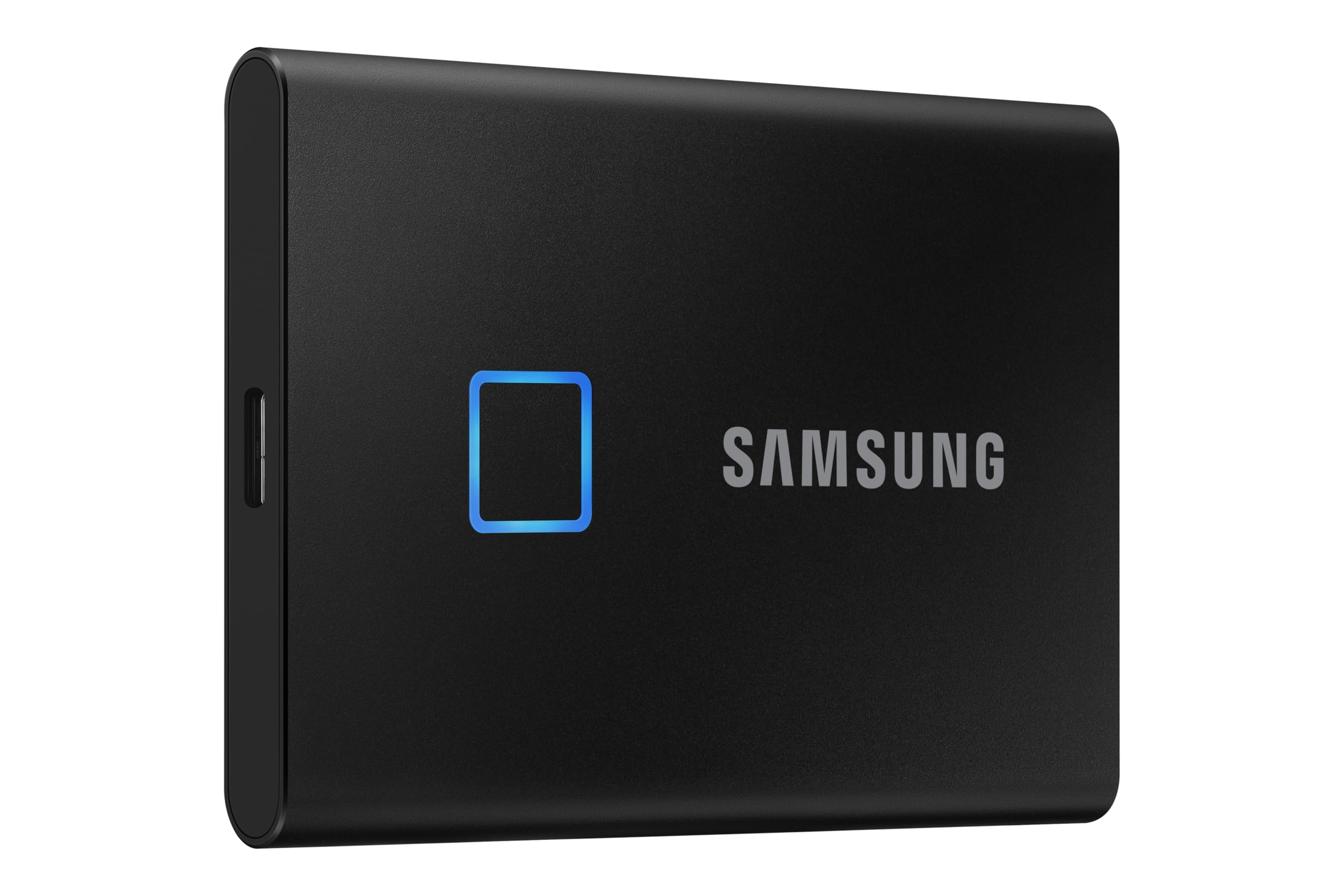 Samsung T7 Touch Portable SSD - 1 TB - USB 3.2 Gen.2 External SSD Metallic Black (MU-PC1T0K/WW)