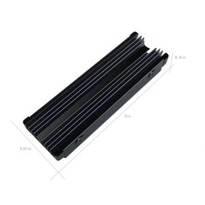 M.2 Heatsink SSD Cooler for PS5 PCIE NVME or SATA m2 2280 SSD Cooling（Black 2 Pieces）