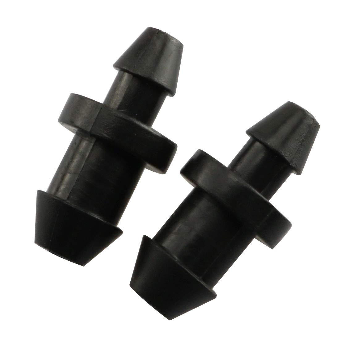 JCBIZ 60pcs Black Color Multifunctional Plug Drip Irrigation Tube End Closure 19mm Length for Garden Irrigation