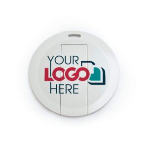 possibox custom round card usb flash drive printed with your logo - wholesale bulk - 128mb 50 pack