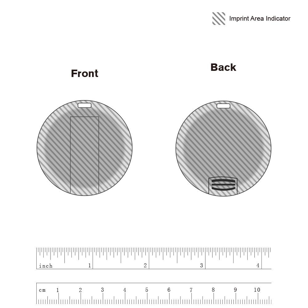 Possibox Custom Round Card USB Flash Drive Printed with Your Logo - Wholesale Bulk - 128MB 50 Pack