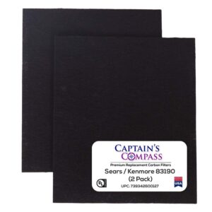 captain's compass replacement carbon pre-filter for sears/kenmore 83190 (2-pack)