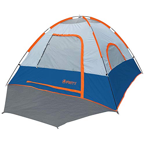 Gigatent 4 Person Camping Tent – Spacious, Lightweight, Heavy Duty Backpacking Tent - Weather and Flame Resistant Outdoor Hiking Dome Tent – Fast and Easy Set-Up – 8’x8’ Floor, 56” Height