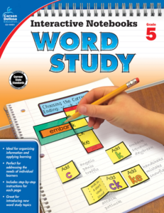 carson dellosa | interactive notebook word study workbook | grade 5, printable