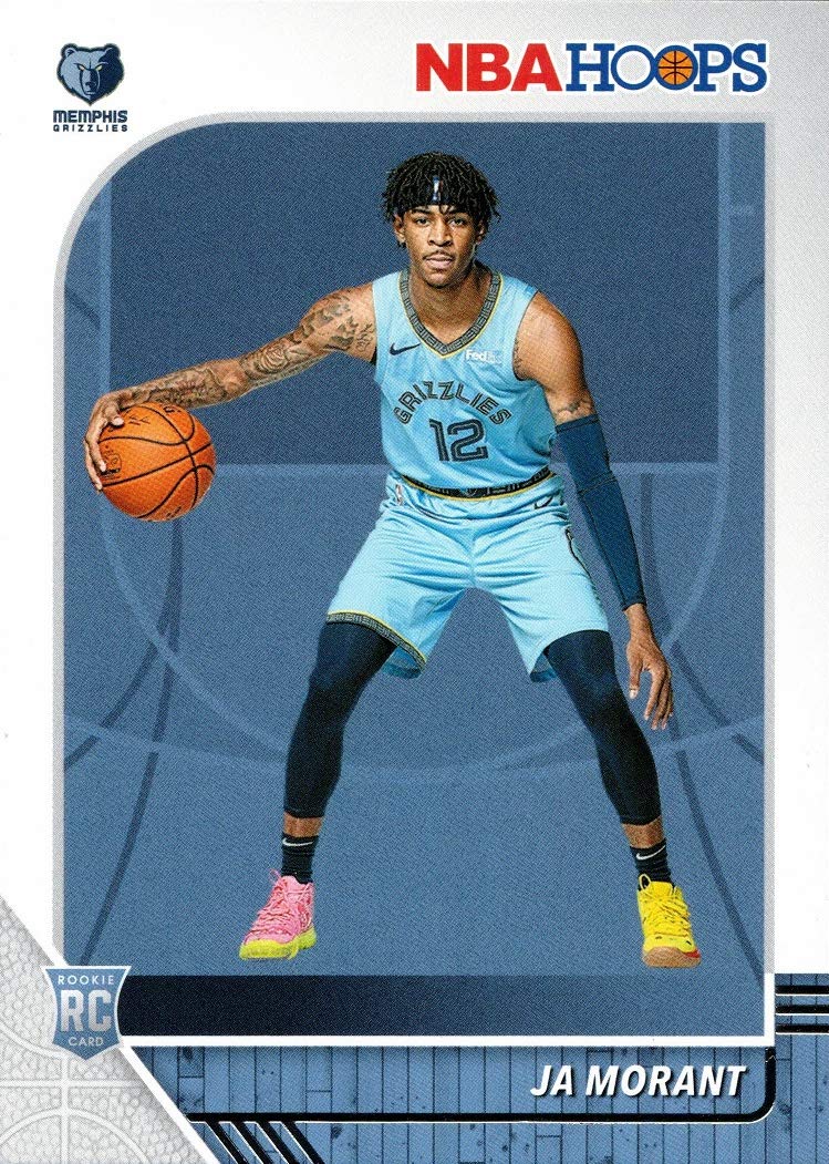 2019-20 Panini NBA Hoops Basketball #259 Ja Morant Rookie Card Grizzlies