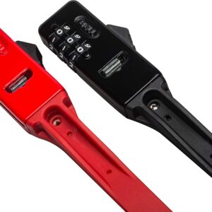 Bell QuickZip Zip-Tie Multi-Purpose Combo Lock 2 Pack Red/Black, One Size