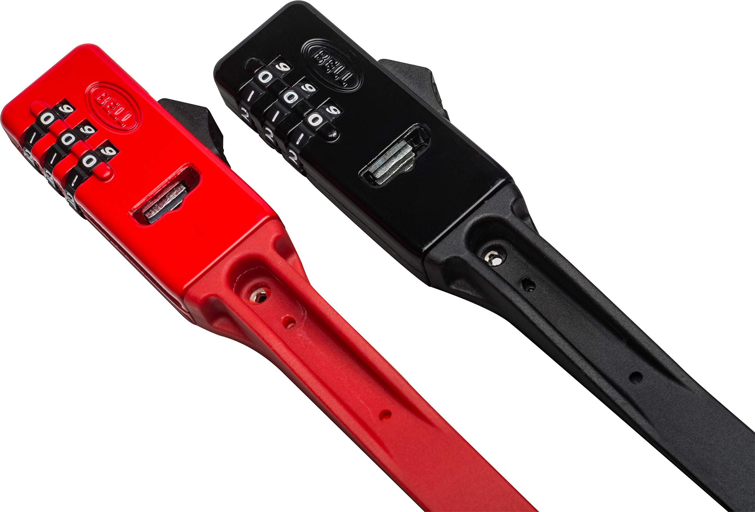 Bell QuickZip Zip-Tie Multi-Purpose Combo Lock 2 Pack Red/Black, One Size