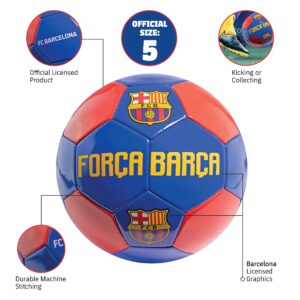 Maccabi Official FC Barcelona Força Barça Soccer Ball, Size 5