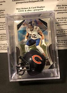 khalil mack chicago bears mini helmet card display case collectible auto shadowbox autograph