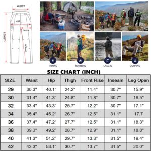 Hiking Pants for Men Convertible Zip Off Boy Scout Quick Dry Lightweight Cargo Travel Safari Pants (6088 Blue 34)